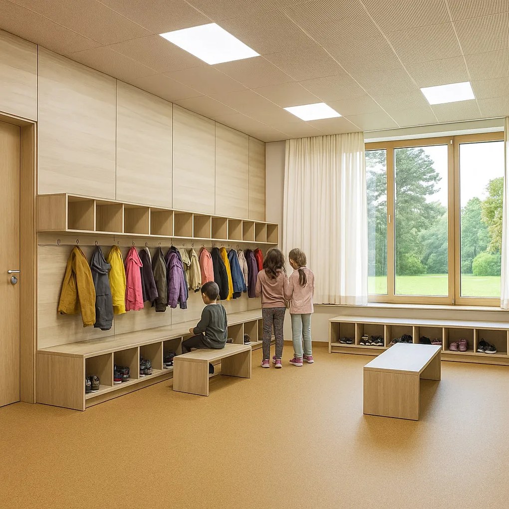 Lentex, PVC podlaha - lino Flexar PUR 603-06 hnědá, na míru, šíře 2m,4m, hnědá, bez podkladu, kancelář
