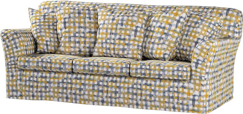 Potah na pohovku IKEA Tomelilla 3-místná nerozkládací barva modrá látka pletený vzor, vzorované