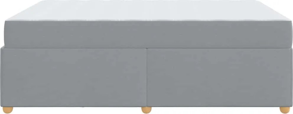 Rám postele s matrací Světle šedá 140 x 200 cm textil 3399356
