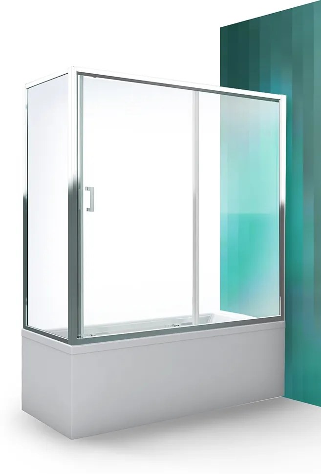 Roth LLV2/1600 vanová zástěna s posuvnými dveřmi 160 x 150 cm 572-1600000-00-02 brillant / transparent