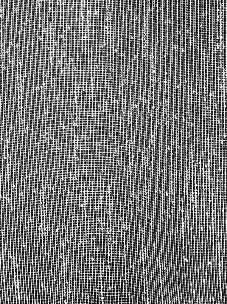 Rand žakárová záclona 5116/BÍLÁ pršíčko, s olůvkem, bílá, výška 300cm (v metráži)