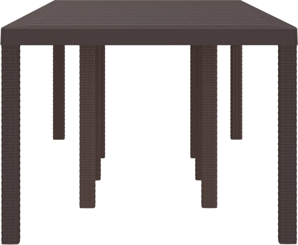 Zahradní stůl Hnědá 250 x 100 x 73 cm polyratan 3378517