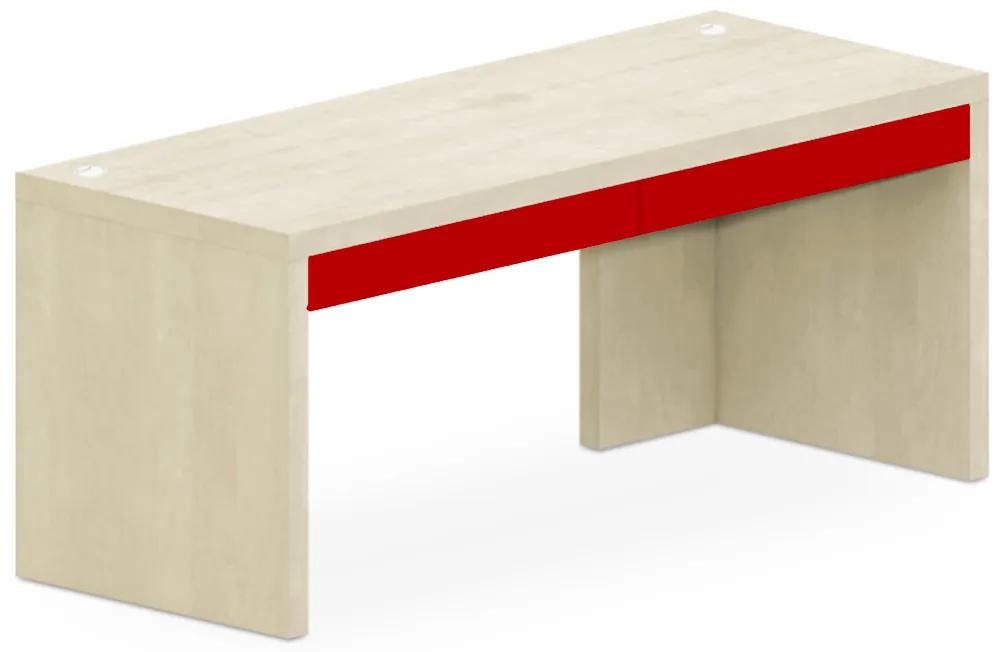 Artspect DS302-D-1607 - Stůl se zásuvkami 160x70cm - Chilli red