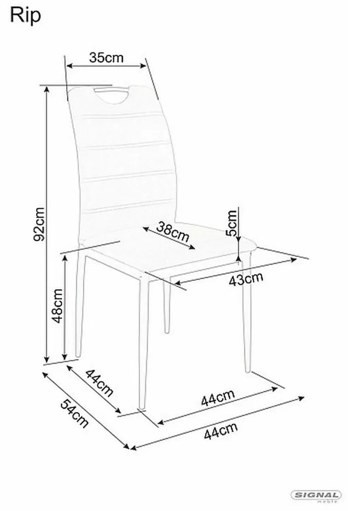 Sametová jídelní židle Rip světle šedá