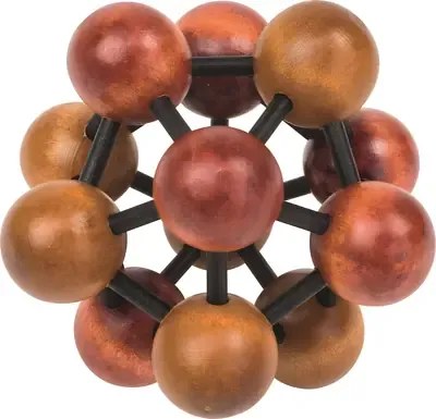 PROFESSOR PUZZLE Dřevěný hlavolam Atom / The Einstein Collection / Obt