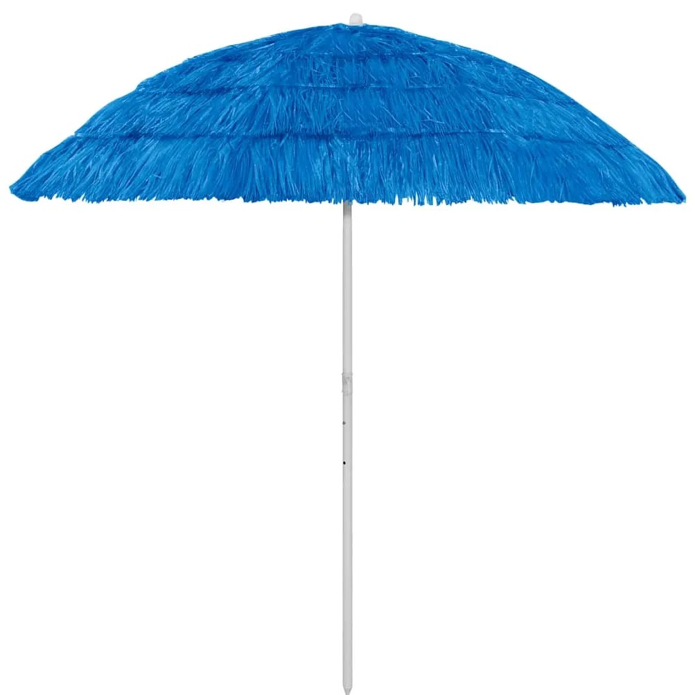 vidaXL Plážový slunečník Hawaii modrý 240 cm