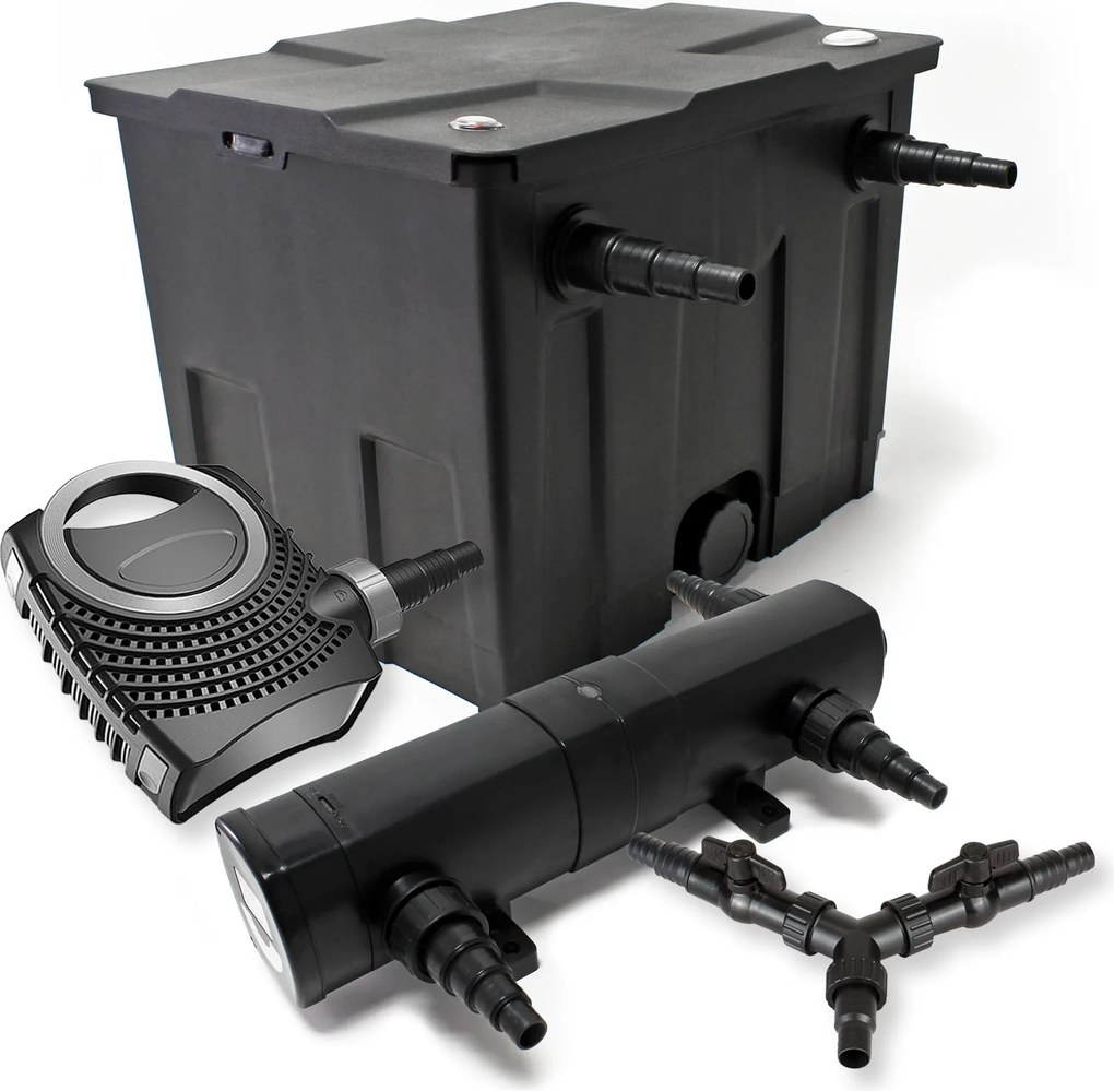Sada jezírkové filtrace SunSun CBF-350 / CTF-8000 – 12000 L, 8000 l/h, 70 W (54909)
