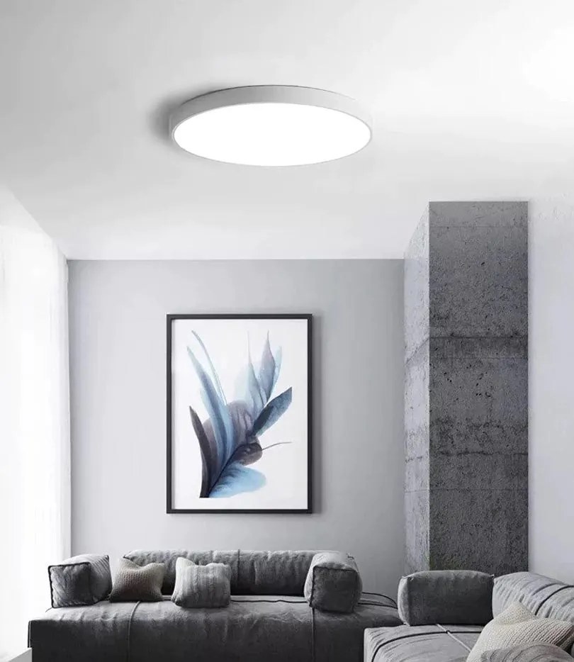 LEDsviti Bílý stropní LED panel 400mm 24W denní bílá s čidlem (13869)