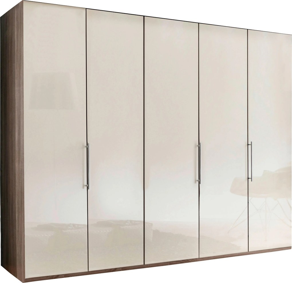 XXXLutz SKŘÍŇ SE SKLÁDACÍMI DVEŘMI, barvy lanýžového dubu, magnolie, 250/216/58 cm Venda - Šatní skříně - 000442002104