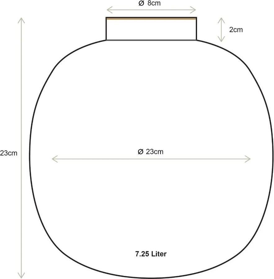 Pip Studio velká kovová váza 23 cm, světle zelená matná (Malá kovová váza v matné světle zelené barvě)