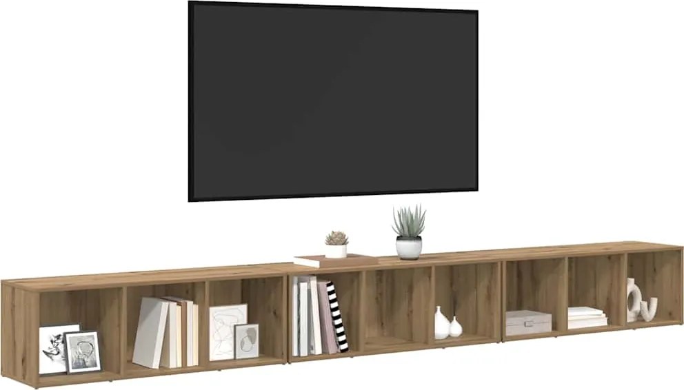 Sestava TV skříněk 3 ks Artisanový dub Kompozitní dřevo 3393554