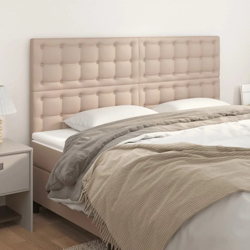 Čelo postele Cappuccino 180x5x118/128 cm umělá kůže 3116439