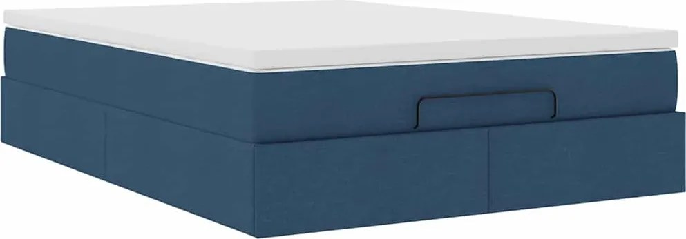 Osmanský rám postele s matrací Blue 140x190cm textil 3311112