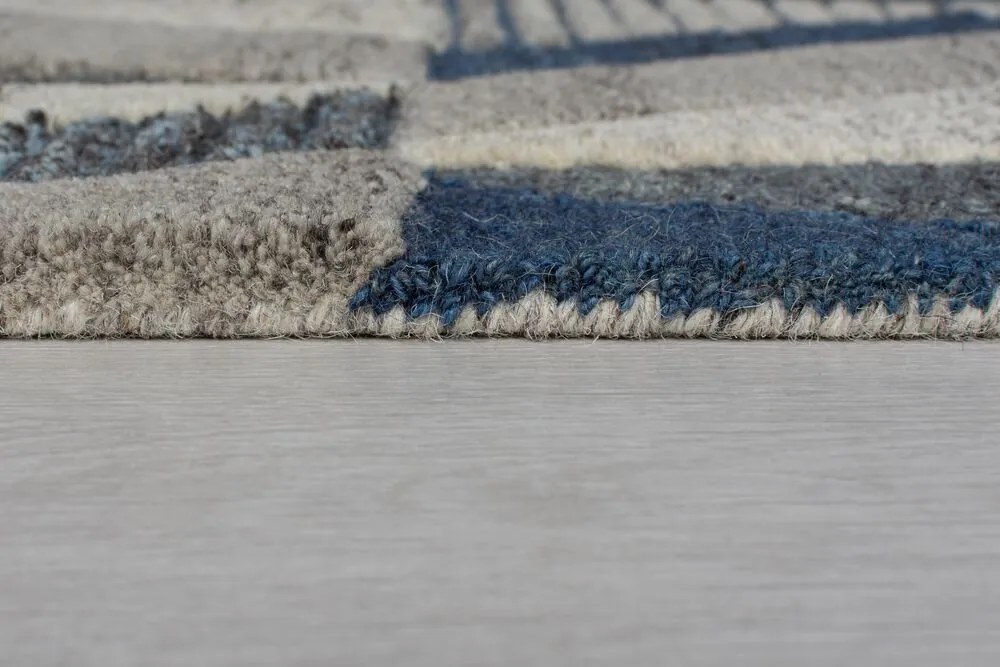Flair Rugs, AKCE: 160x230 cm Kusový koberec Moda Asher Blue, modrá, chodba / předsíň