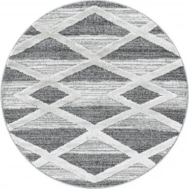 Kusový koberec Pisa 4709 Grey kruh, 120x120 (priemer) kruh, šedá, obývacia izba, Ayyildiz