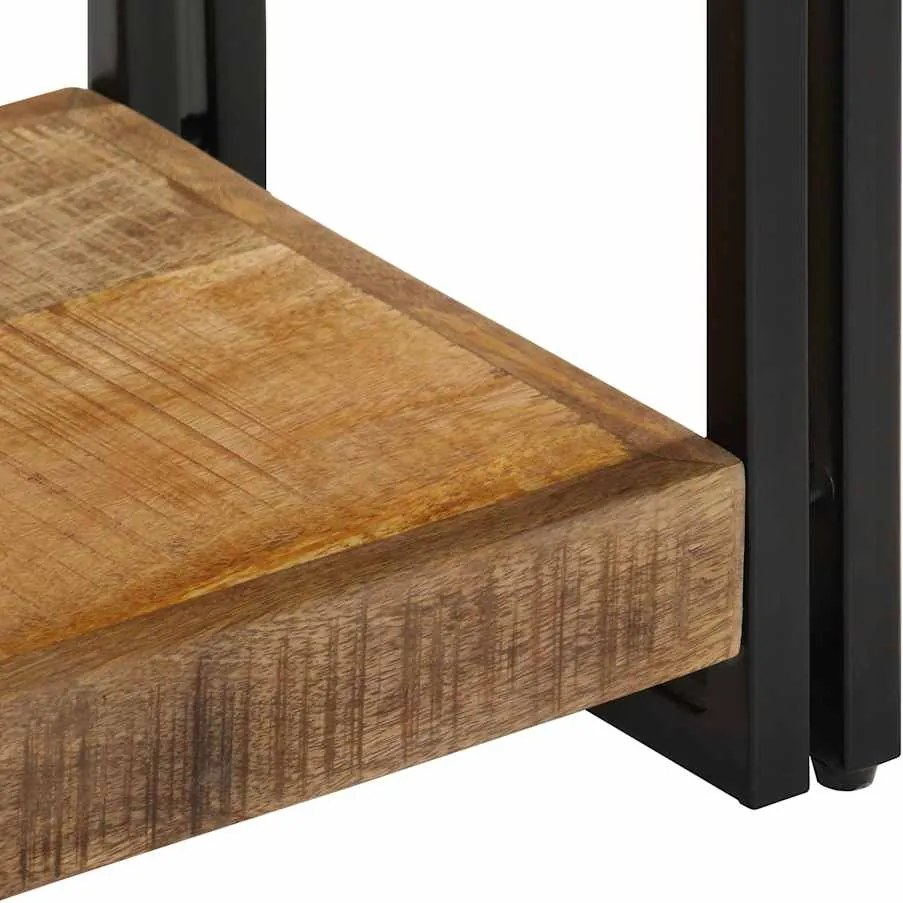 TV stolek 90 x 30 x 40 cm masivní mangovníkové dřevo 247808