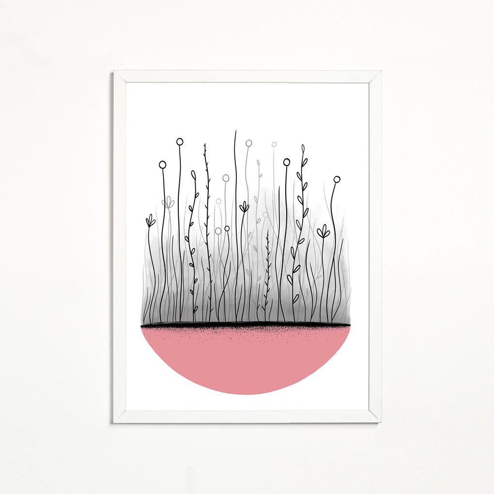 Iveta Fiddis Wiedermann | Louka Rám: Bílý, Velikost: 40 x 30 cm