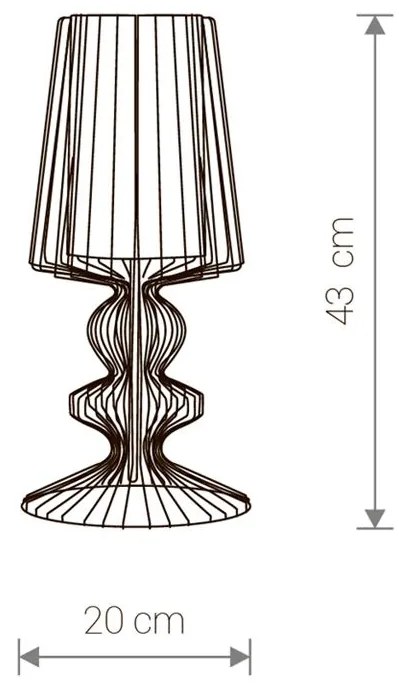 Stolná lampa Nowodvorski AVEIRO BLACK 5411