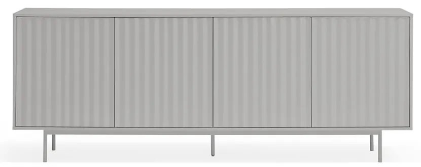Šedá nízká komoda 211x80 cm Sierra – Teulat