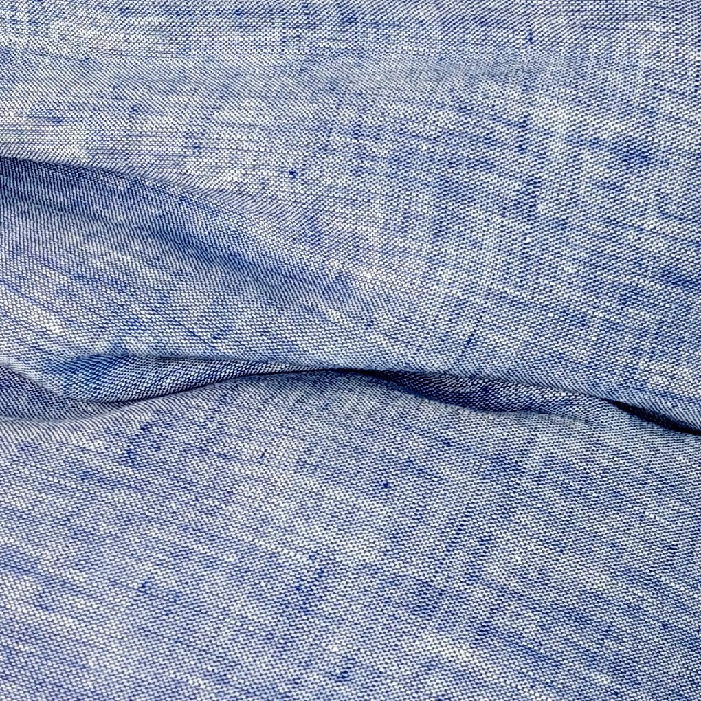 TULULUM Lněné povlečení COMFORT MELANGE BLUE - SADA Složení sady: 140 x 200 cm + 50 x 70 cm