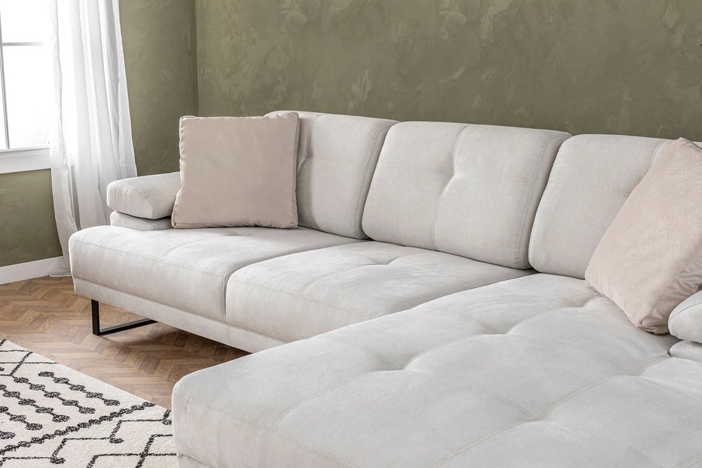 Hanah Home Čtyřmístná pohovka MUSTANG béžová pravá 560ARE1212
