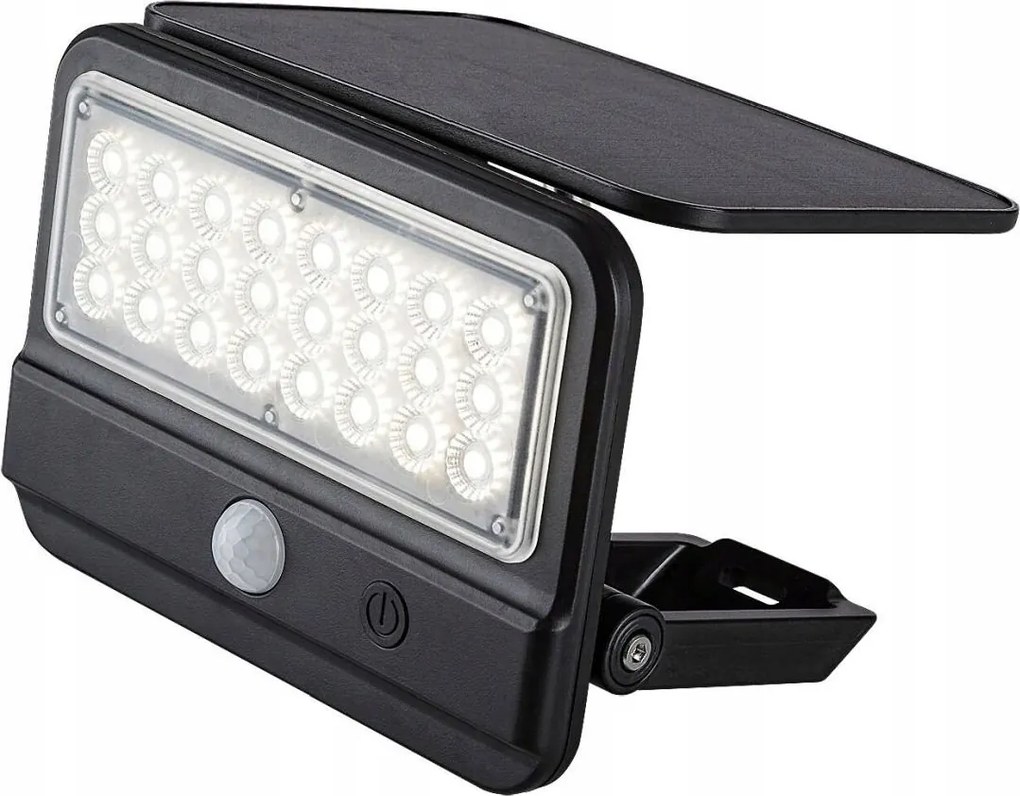 Solární zářič s Led senzorem 7W Flaxton 77040 Rabalux
