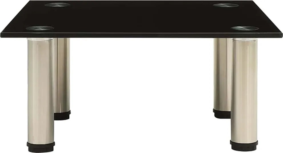 322758  TV Stand Black 40x35x17 cm Tempered Glass 322758