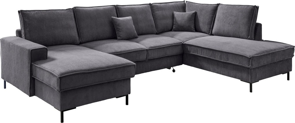 XXXLutz SEDACÍ SOUPRAVA, textil, šedá MID.YOU - Sedací soupravy - 002310021731