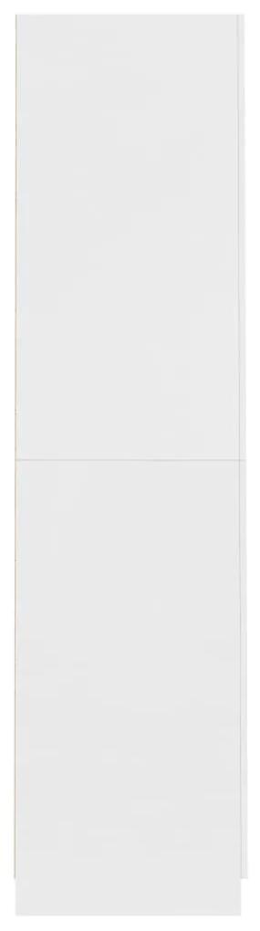 vidaXL Šatní skříň bílá 90 x 52 x 200 cm dřevotříska
