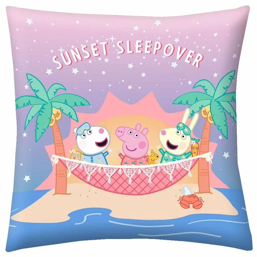 Herding Polštářek Peppa Pig Sunset Sleep Over, 40 x 40 cm