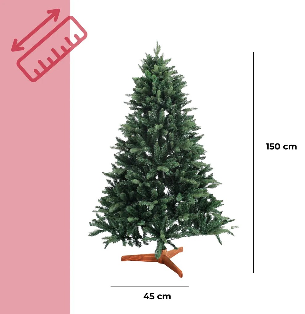 Jurhan Umělý vánoční stromeček FROST, 150cm, zelená
