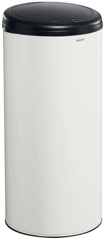 Rossignol SAS Dotykový odpadkový koš Rossignol Touch 93580, 45 L, bílý RAL 9016