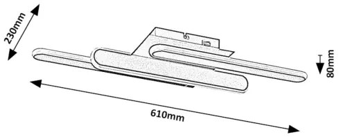 Rabalux 71051 - LED Stropní svítidlo SINDRI LED/18W/230V