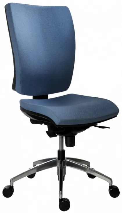 ANTARES 1580 SYN GALA ALU - Kancelářská židle  - koženka modrá