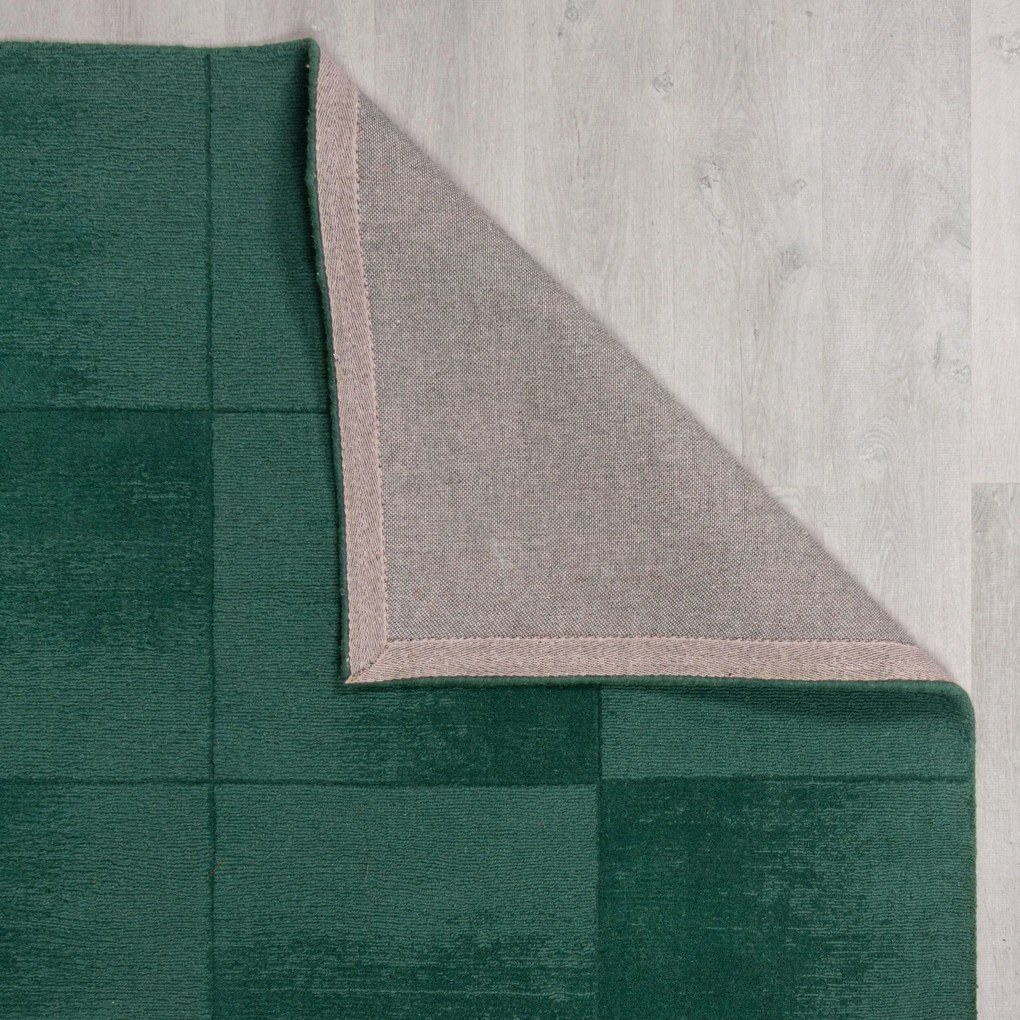Flair Rugs, Kusový koberec Demi Check Ombre Green, 120x170, zelená, ložnice
