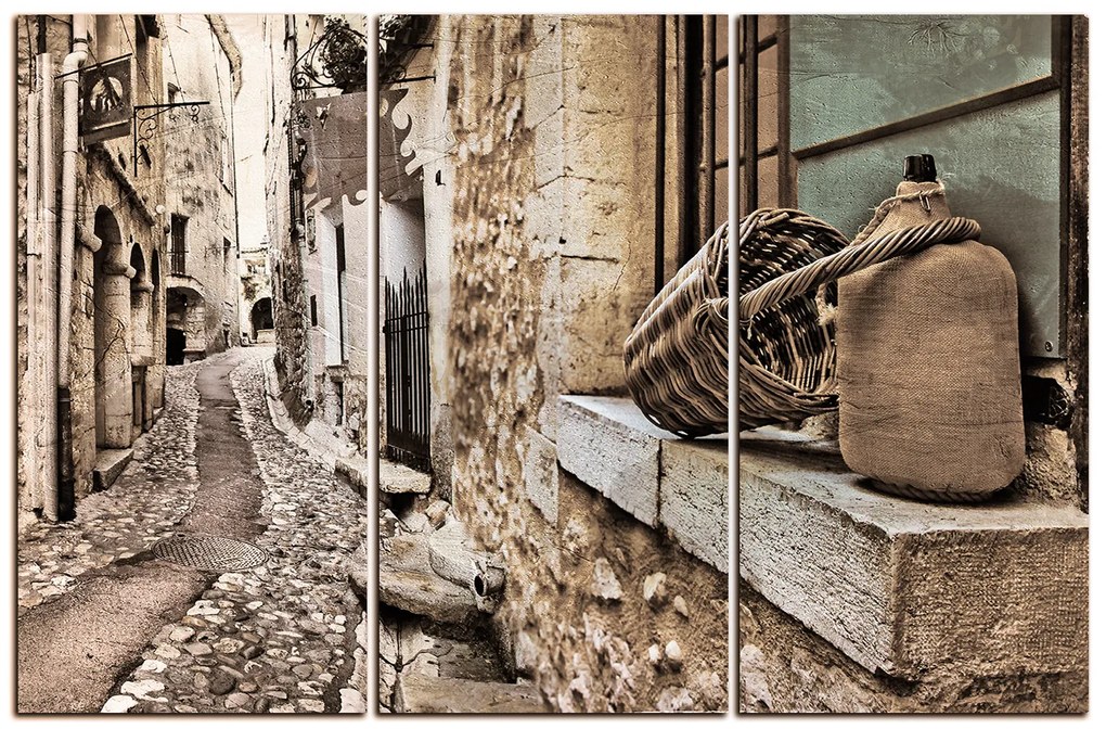Obraz na plátně - Stará středomořská ulice 1151FB (120x80 cm)