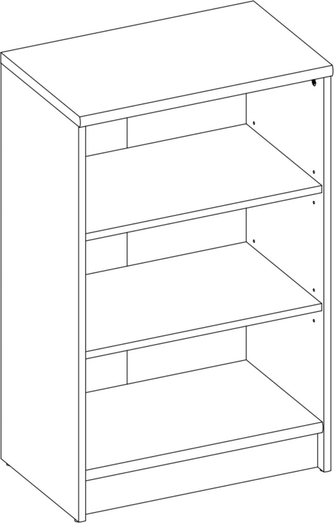 Sconto Regál/knihovna OPTIMUS 35-001 dub sonoma