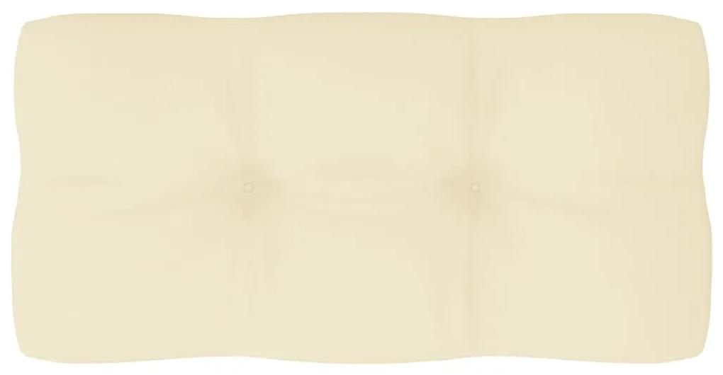 314464 vidaXL Poduška na pohovku z palet krémová 80 x 40 x 10 cm