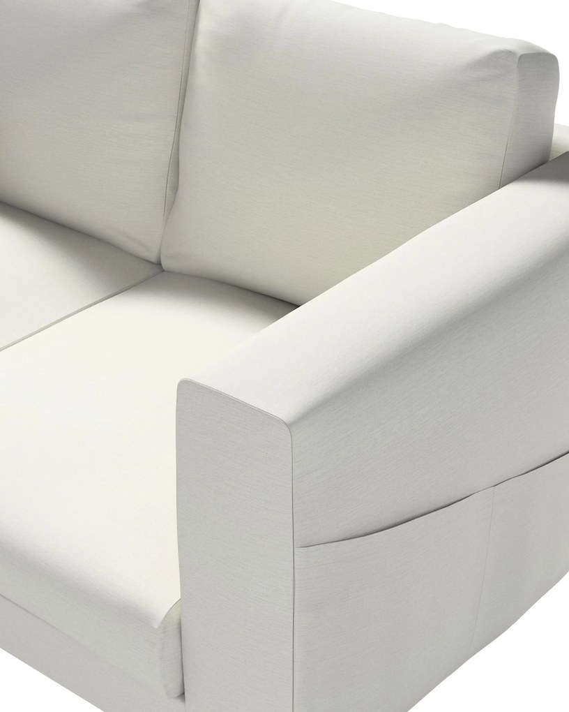 Potah na pohovku IKEA Norsborg 2-místná barva šedá látka lesklé, pletený vzor, sametová