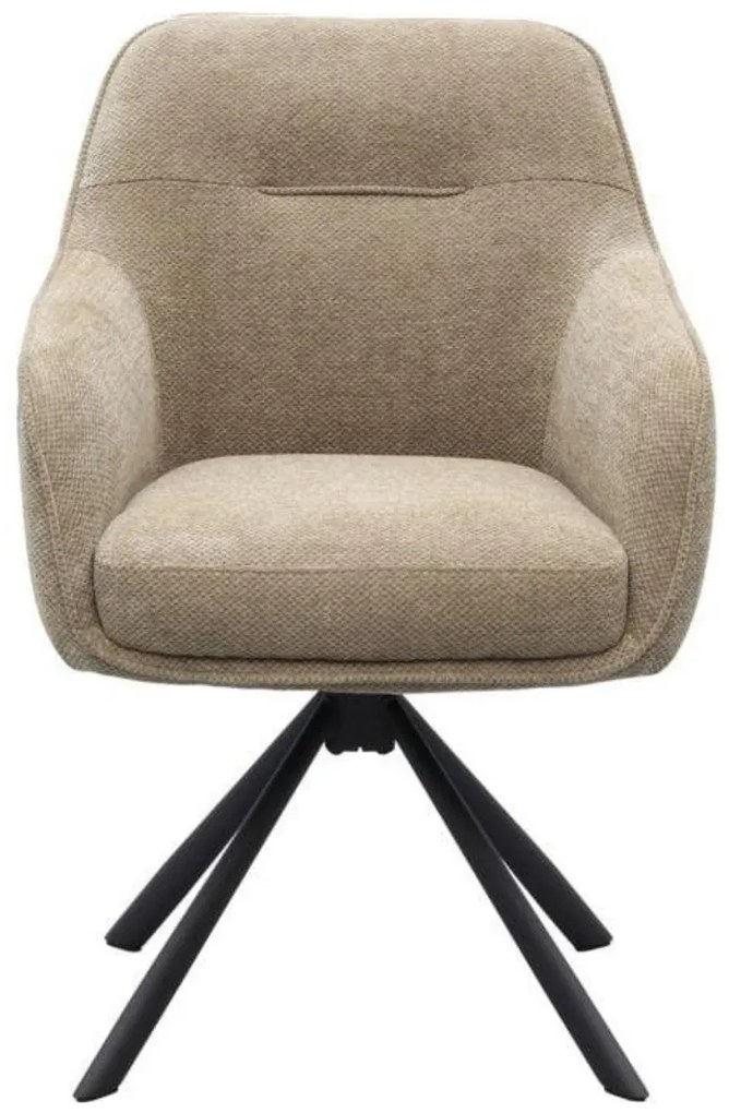 Otočná jídelní židle Avola, chenille taupe (51140008)