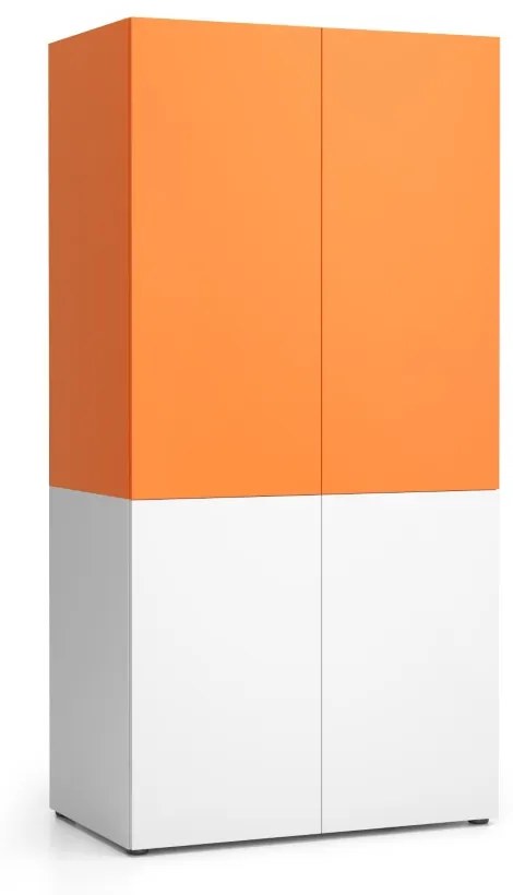 Kuchyňská policová skříň NIKA 1000 x 600 x 2000 mm, oranžová