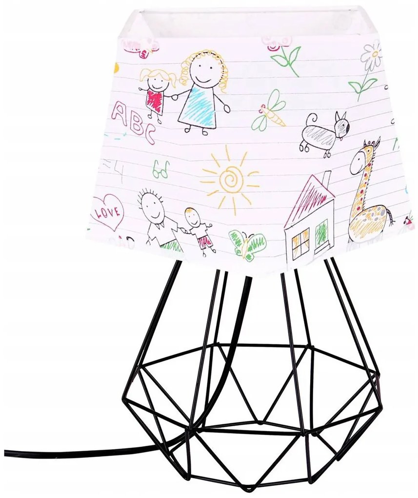 Stolní lampa Diamond 1, 1x textilní stínítko (výběr ze 12 barev), (výběr ze 3 barev konstrukce)