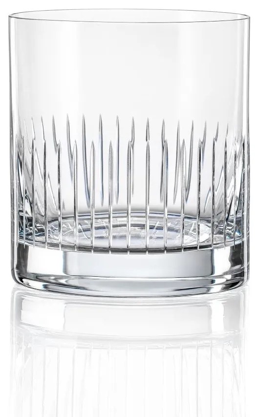 Crystalex - Bohemia Crystal Sklenice na Whisky Barline 280 ml, leštěný brus BR067, 4 ks