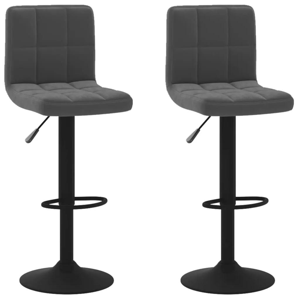 Barové židle 2 ks černé samet - Default Title