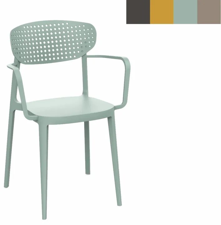 ROJAPLAST Zahradní židle - AIRE ARMCHAIR, plastová Barva: žlutá