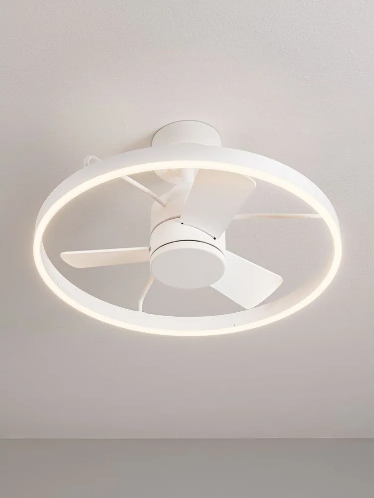 Bílé kovové LED stmívatelné stropní svítidlo Lunair – Nova Luce
