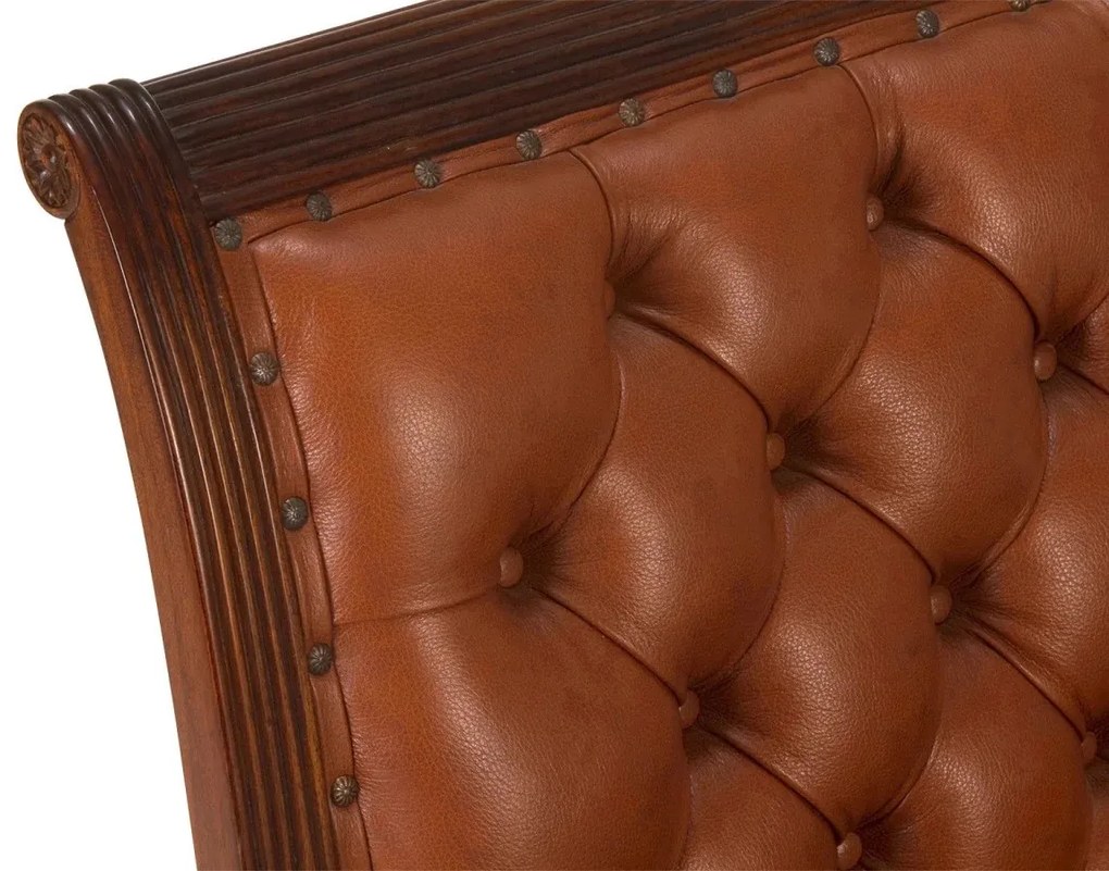 furniture-nabytek.cz - Kancelářské křeslo Camford II, masivní pravá kůže, lakované, hnědé