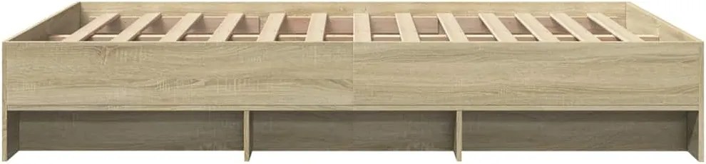 Rám postele bez matrace dub sonoma 120x200 cm kompozitní dřevo 3295662