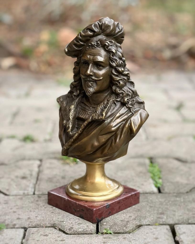 Bronzová socha soška Rembrandt busta