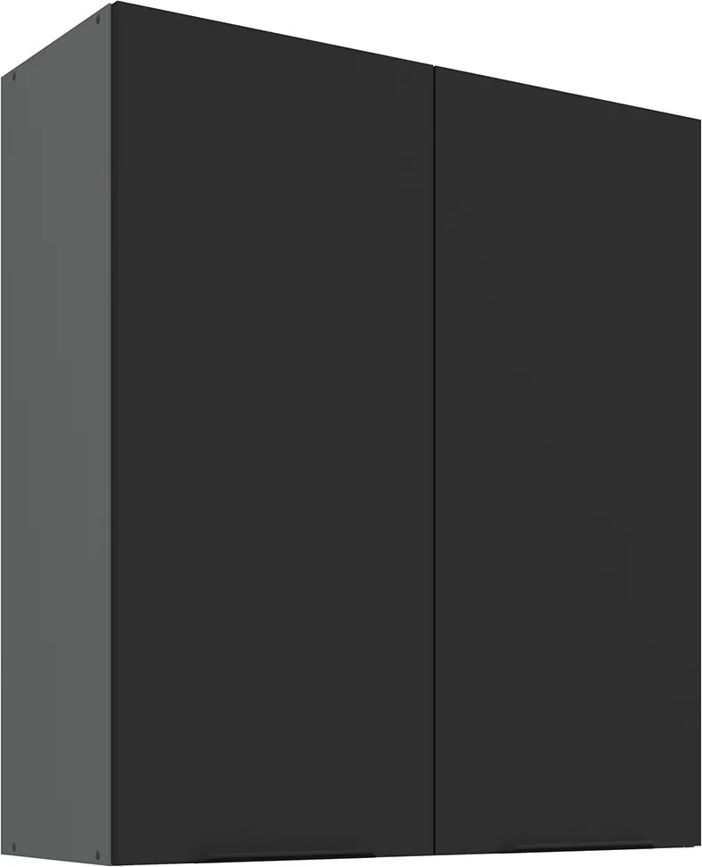 ARIA ab | horní skříňka 80 G-90 2F policová | 80 cm | VYSOKÁ | ANTI FINGERPRINT povrch | antracit/černá